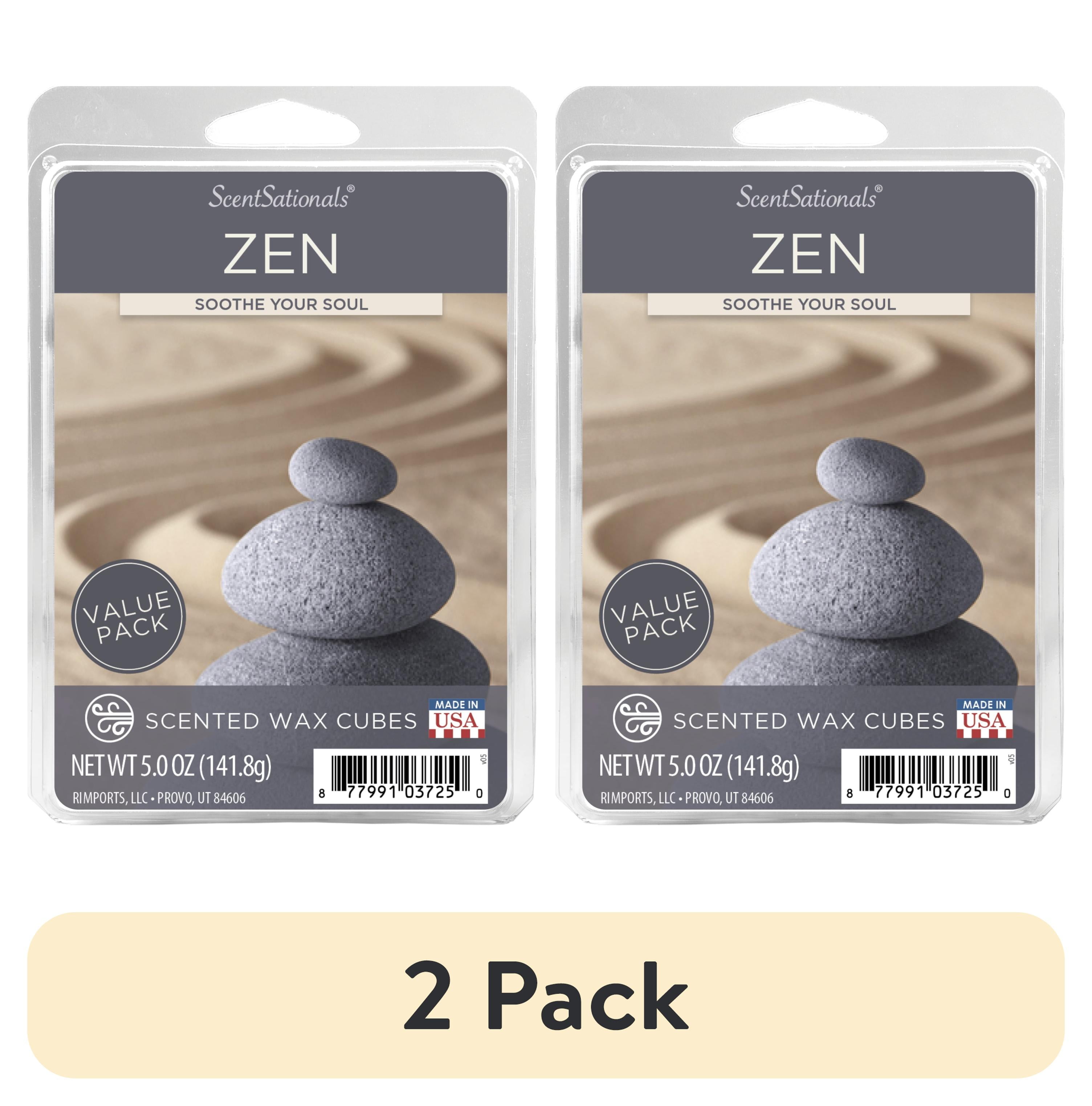 (2 pack) Zen Scented Wax Melts, ScentSationals, 5 oz (Value Size) - Walmart.com