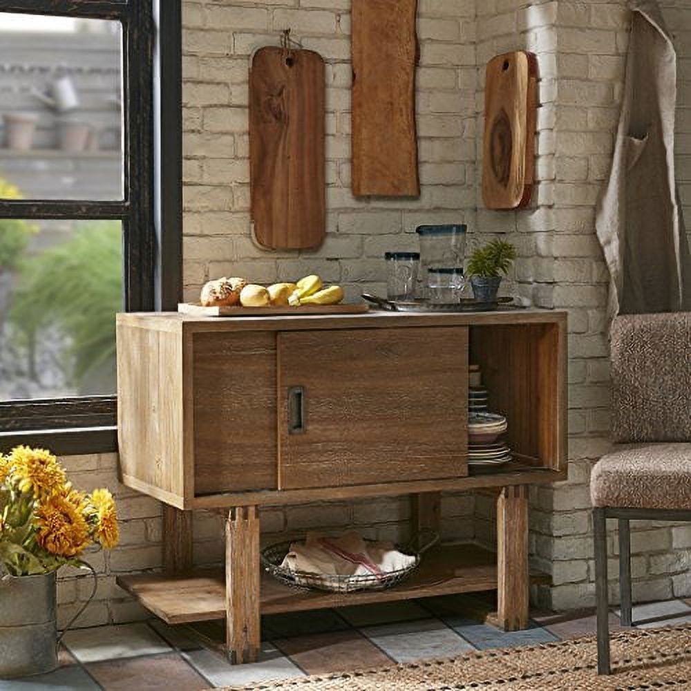 Zen Sideboard Reclaimed Natural See below - Walmart.com