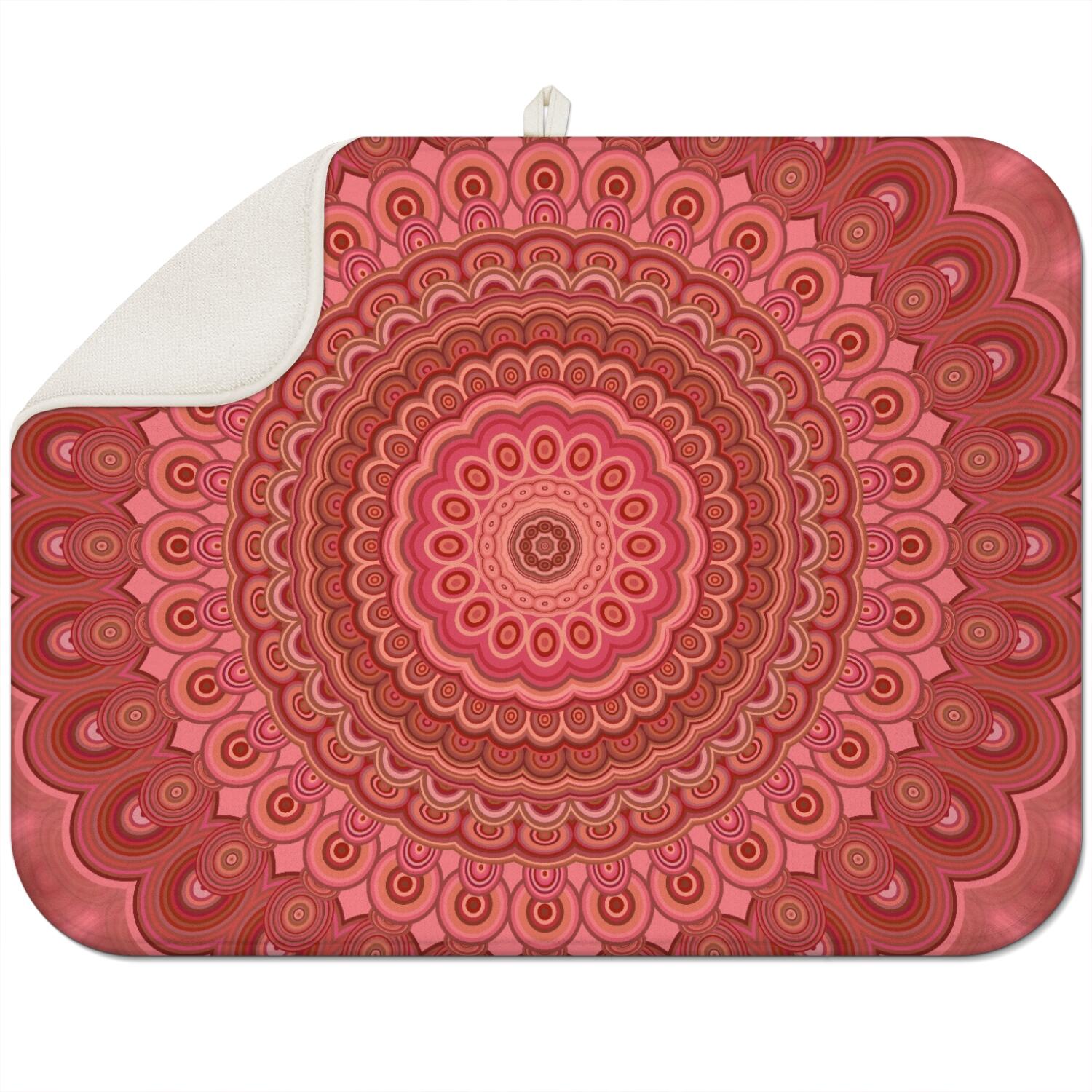 Zen Spiritual Countertop Drying Pad Colorful Psychedelic Design, Quick ...