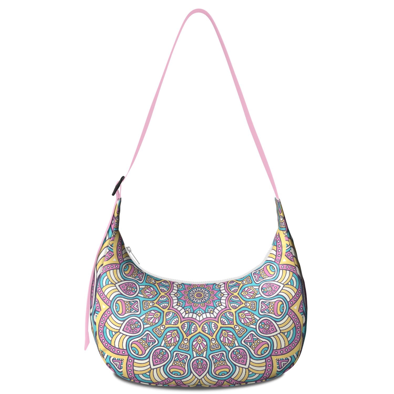 Zen Spiritual Mandala Bag for Women Minimalist Abstract Boho Purse with ...