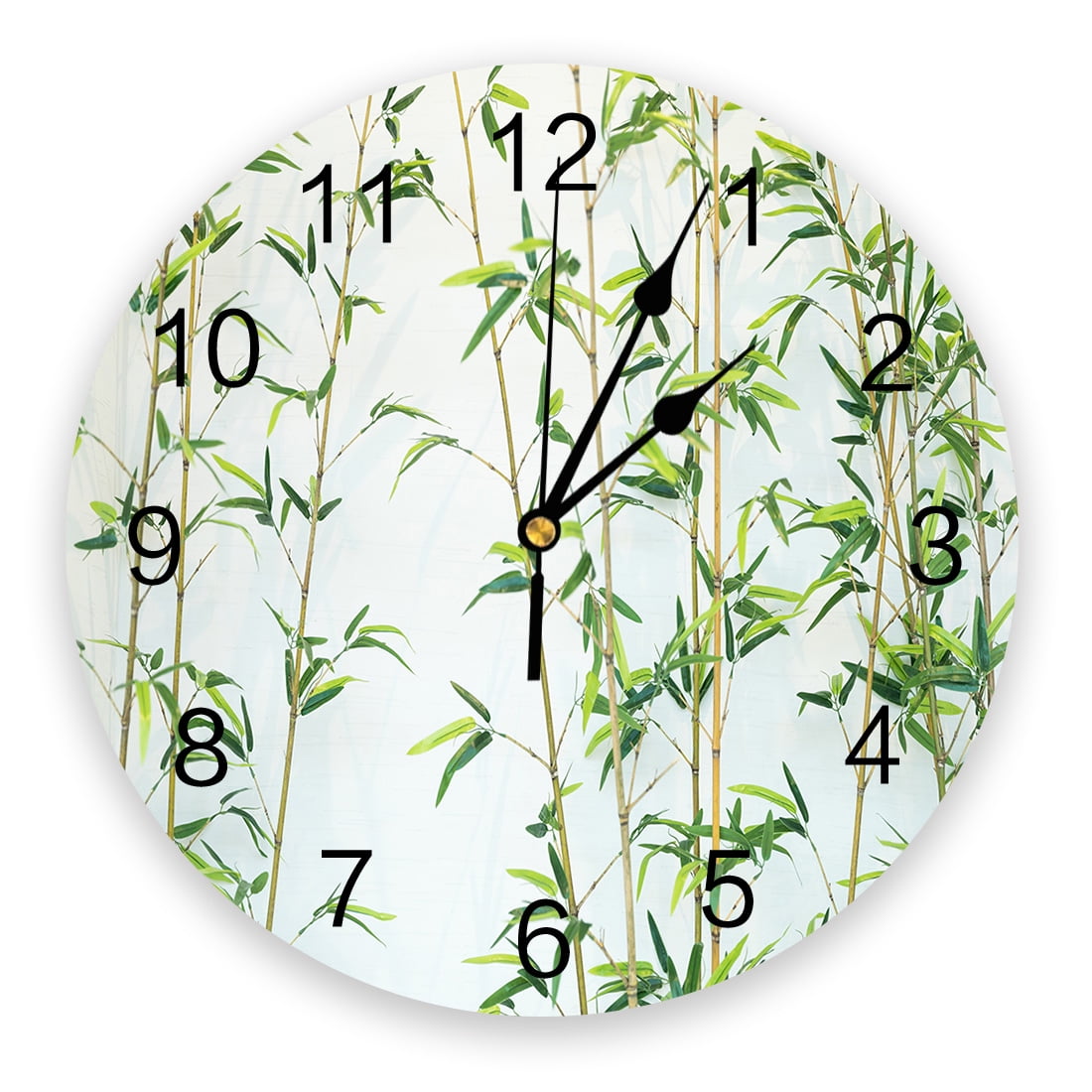 Zen St Green Bamboo Forest Water New Wall Clock Fashion Living Room ...