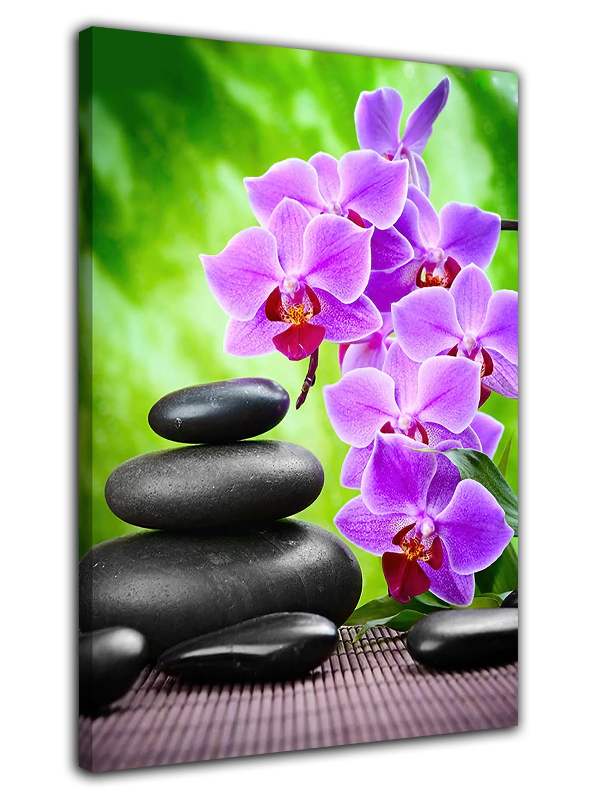 Zen Stones And Orchids Poster Wall Art Picture Print Canvas Painting ...