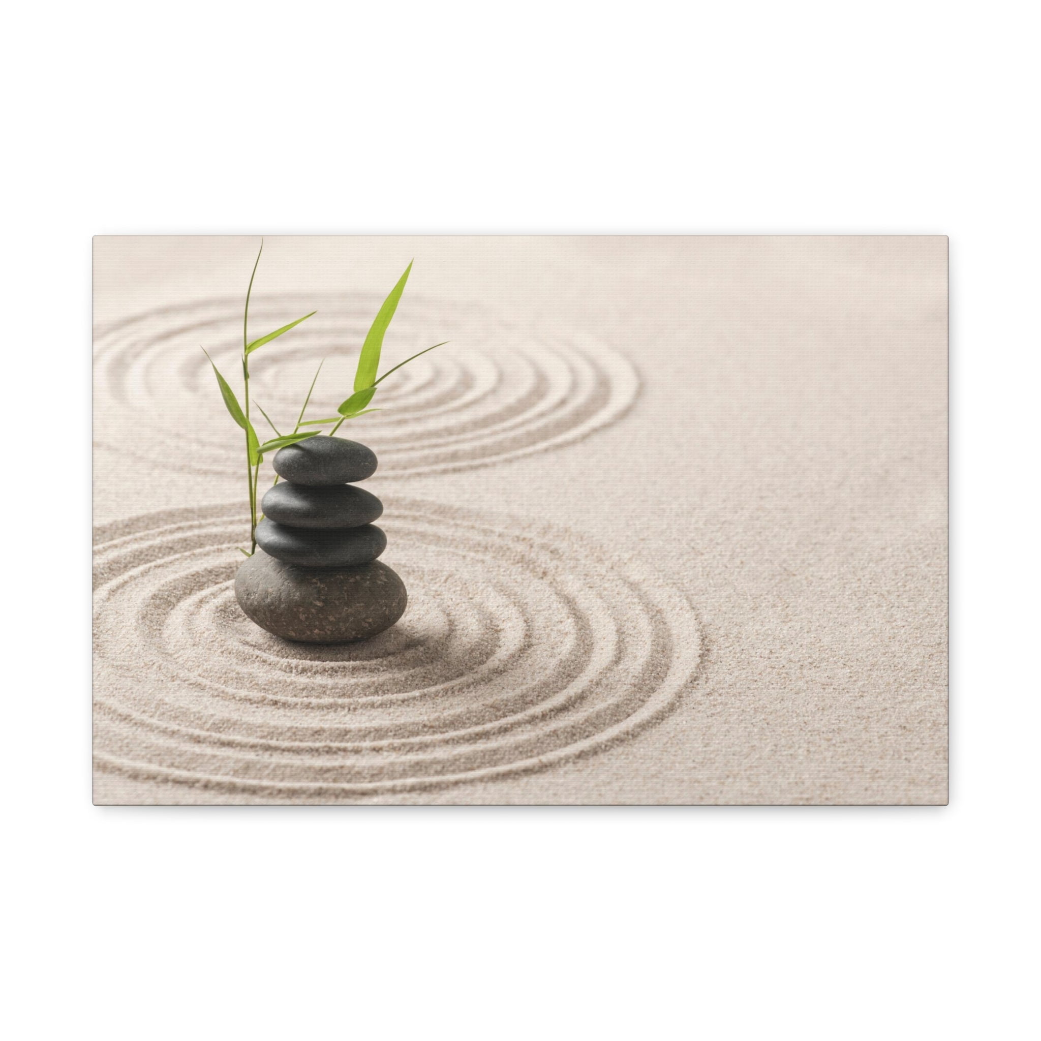 Zen Stones Sand Forest Floral Nature Photography Canvas Wall Art for ...