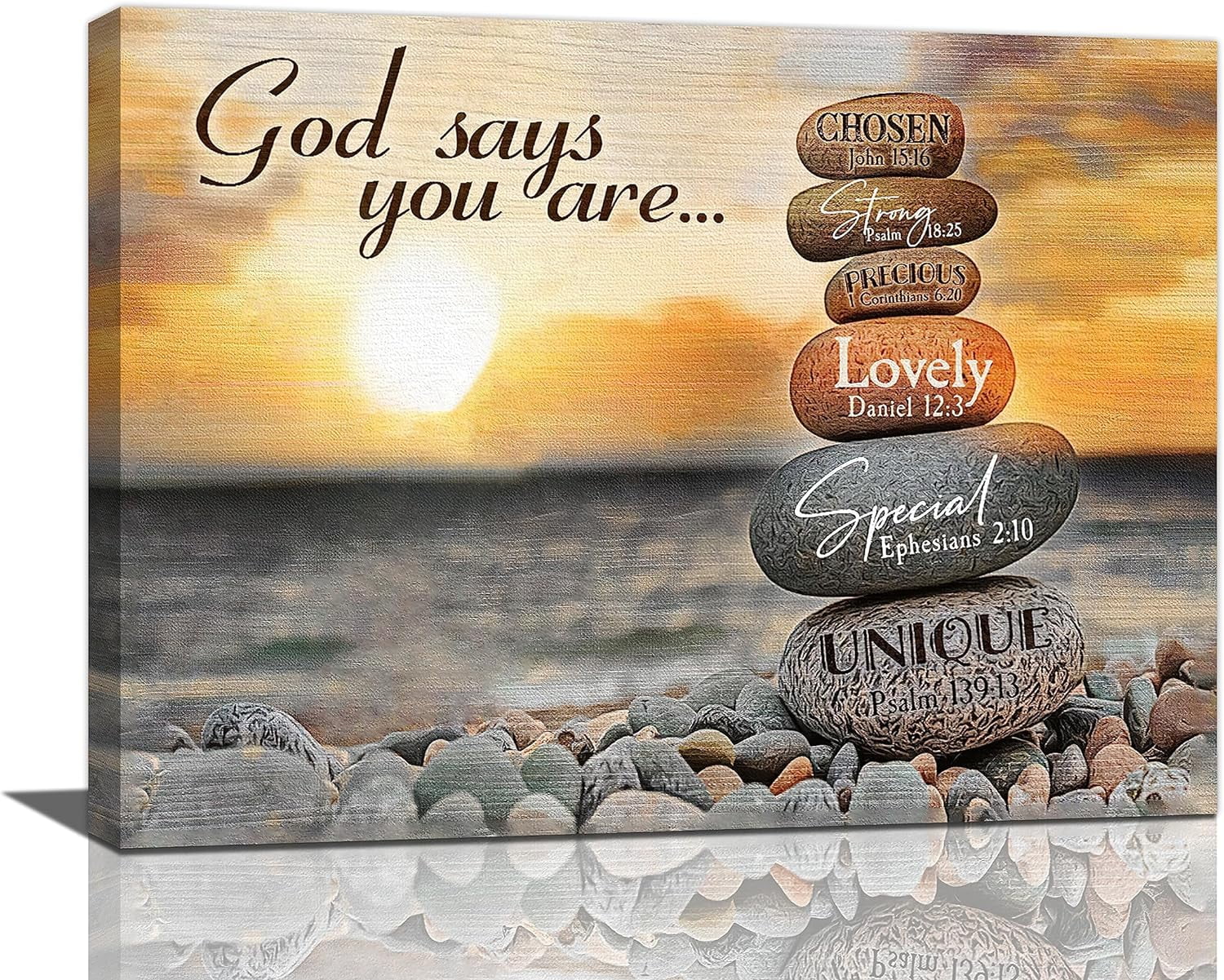 Zen Wall Art Christian Bible Verse Canvas Prints Religious Scriptures ...