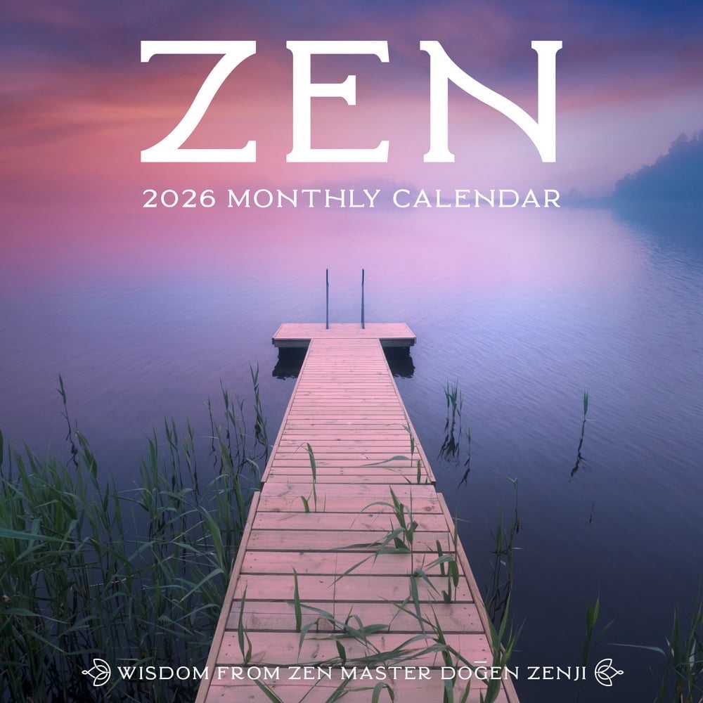 Zen Wall Calendar 2026 | 12" x 24" 16 Month Calendar | Marble City ...