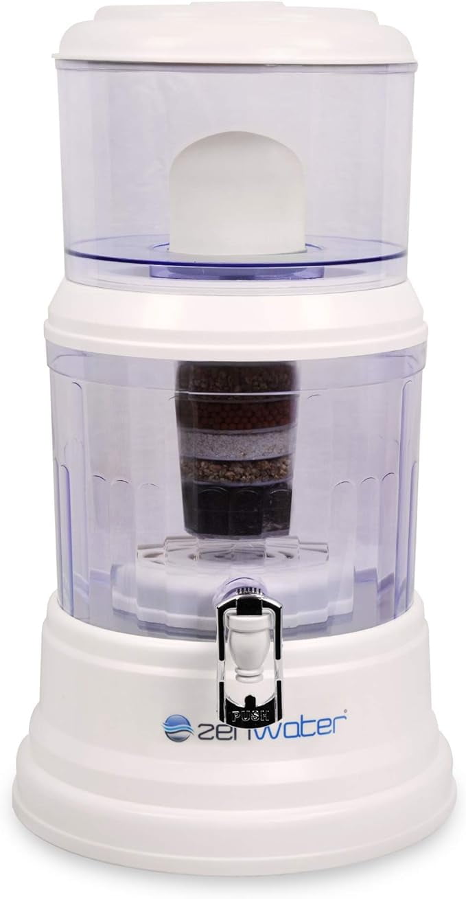 ZENWATER 8 Stage Gravity Water Filteration System - Portable Countertop ...