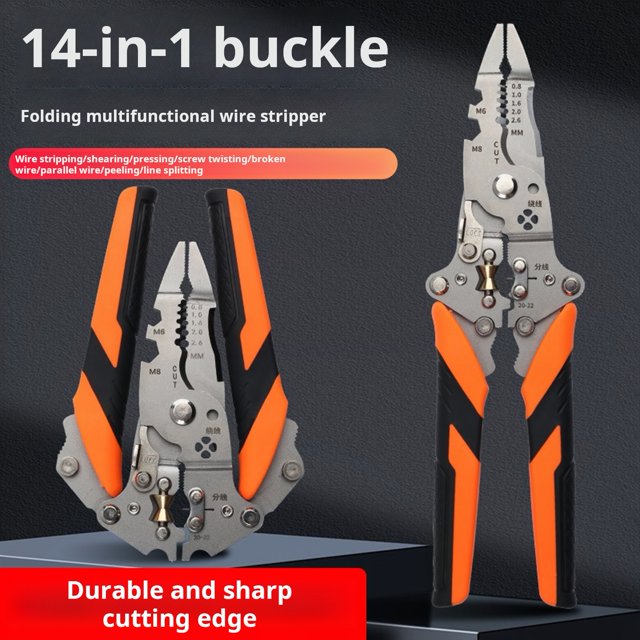 ZenCart 1/2Pcs 14-in-1 Multifunctional Wire Stripper with Ergonomic ...
