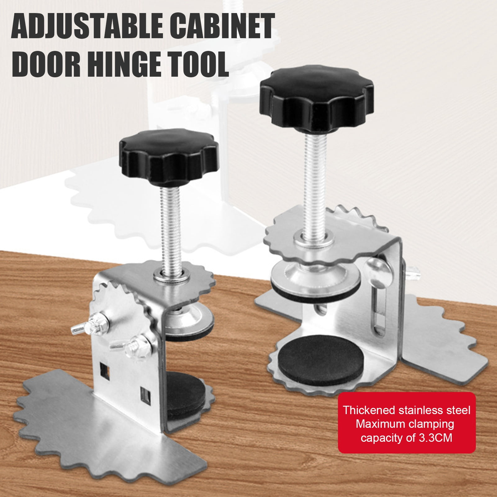 ZenCart 1/2Pcs Cabinet Door Installation Positioner Flexible Height ...