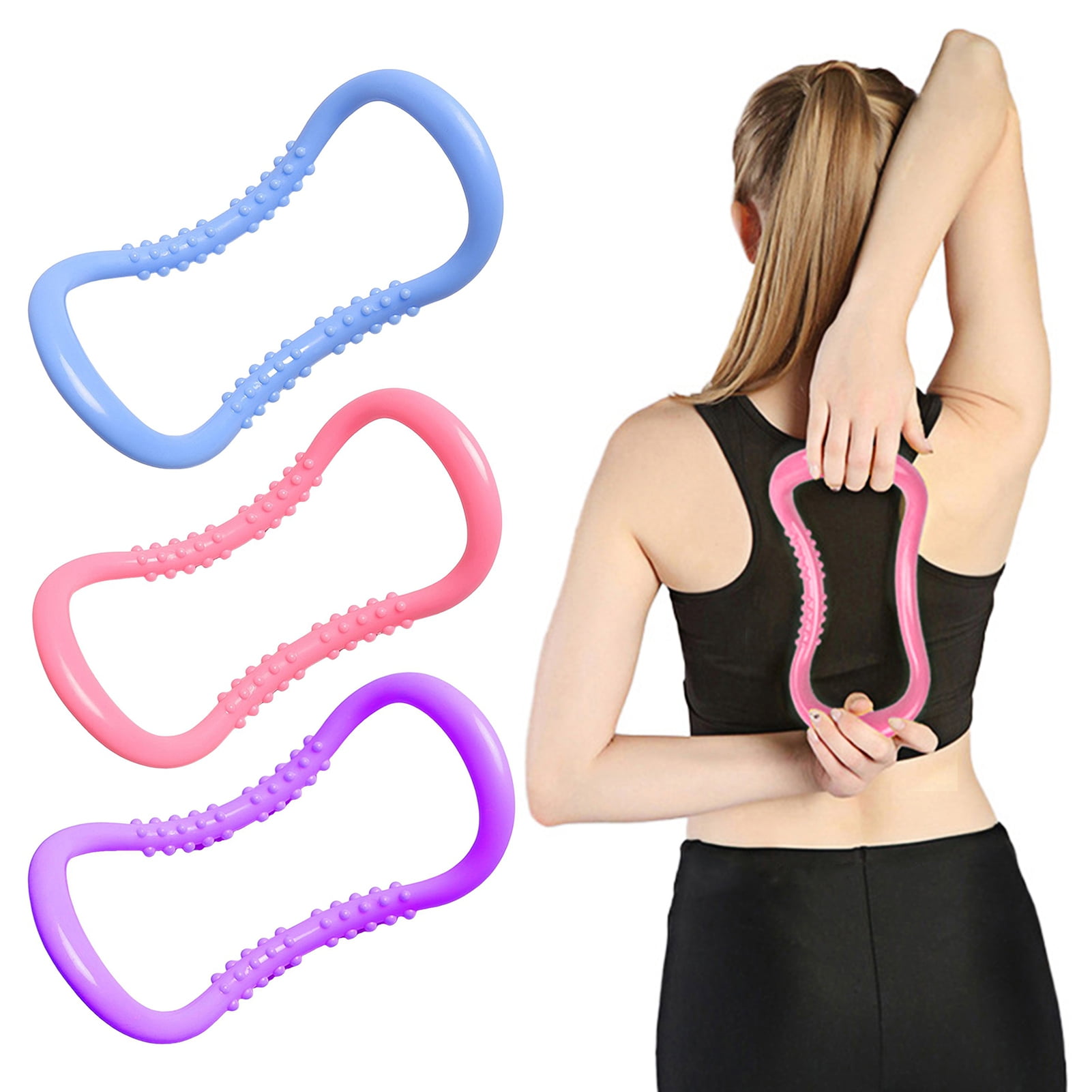 ZenCart 1/2Pcs Yoga Ring with Massage Points Portable Calf Massage ...