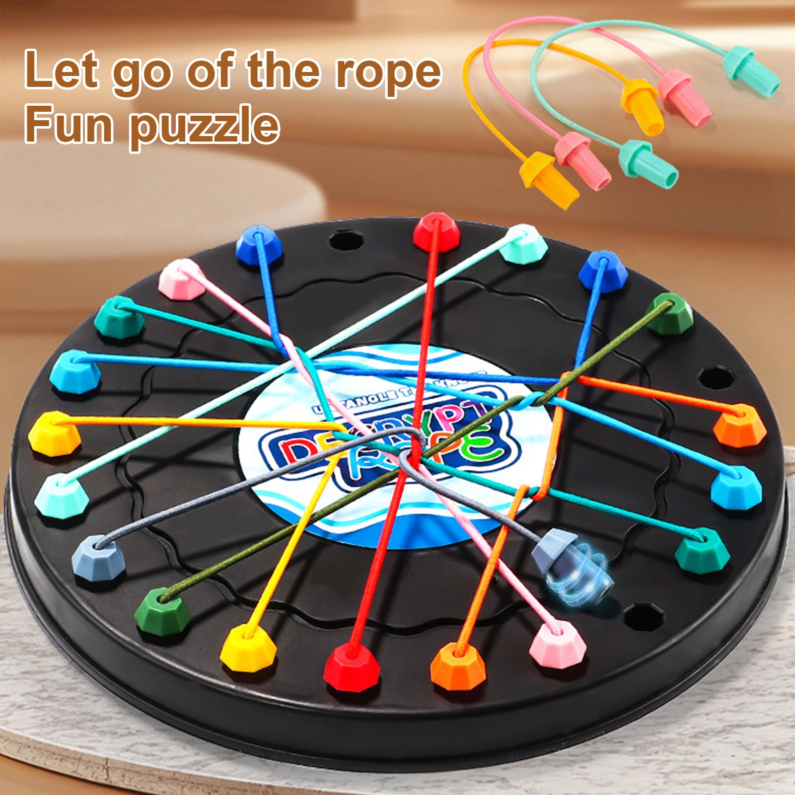 ZenCart 1 Set Kids Rope Untangling Game Twisted Rope Knot Board Game ...