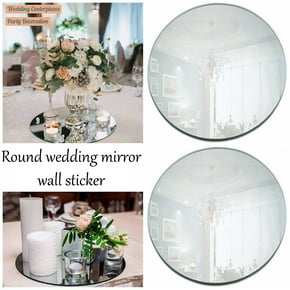 Round Mirrors Centerpieces