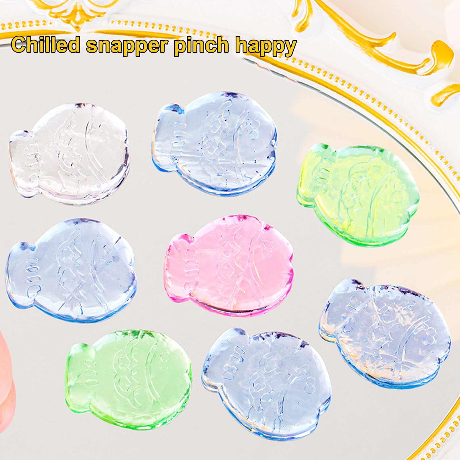 ZenCart 10/50/100Pcs Transparent Fish Squeeze Toy Stress Relief Sea ...