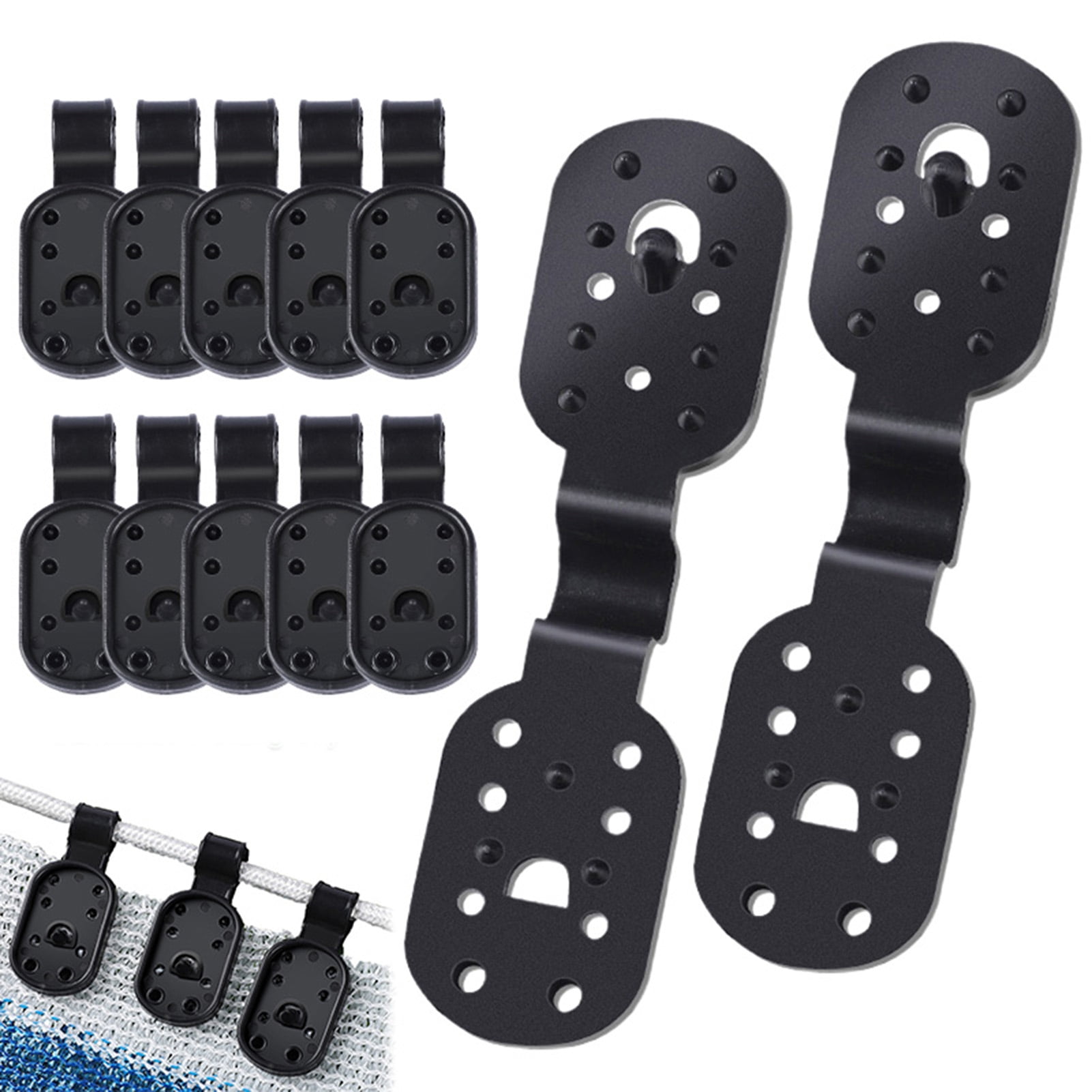 ZenCart 100 Pcs Shade Cloth Fixing Clip Heavy Duty Lock Grip Removable ...
