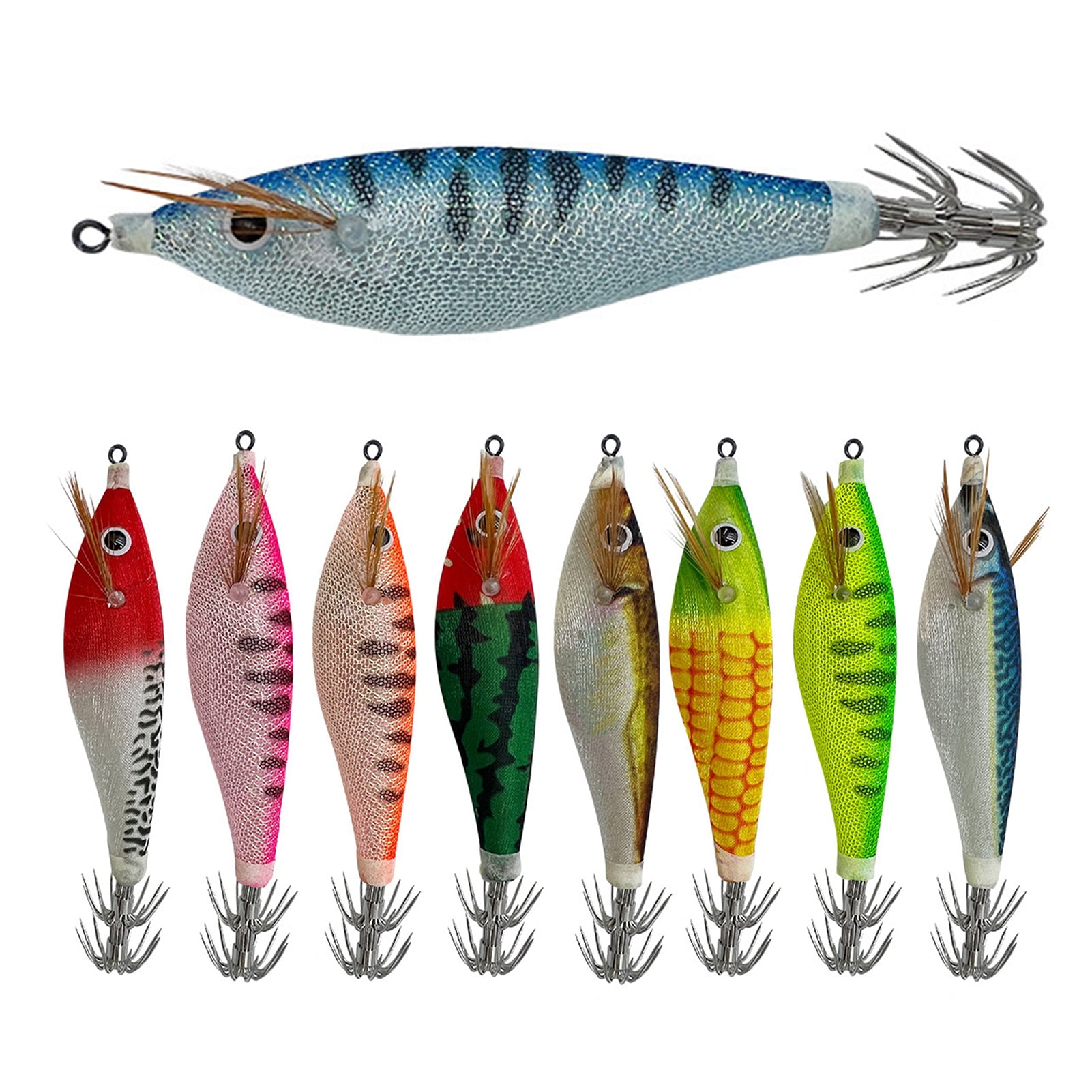 ZenCart 10CM/10G Glow-in-the-dark Shrimp Lure with Squid Hook Realistic ...