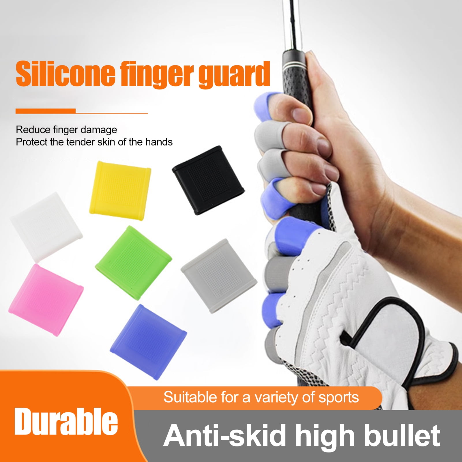 ZenCart 10Pcs Finger Wraps Protector Silicone Compression Finger Sleeve ...