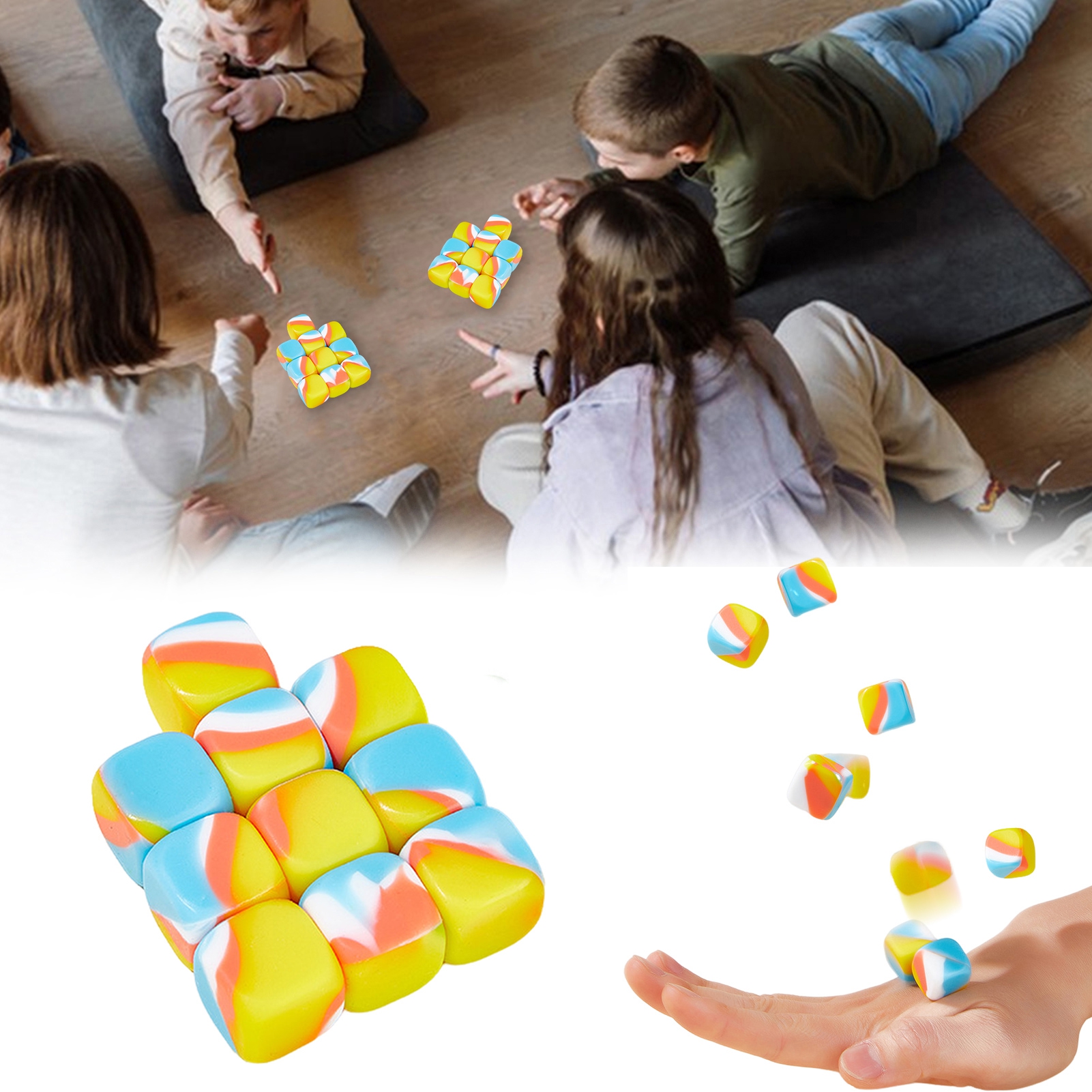 ZenCart 10Pcs Nostalgic Stone Catching Game with Cloth Bag Hand-Eye ...