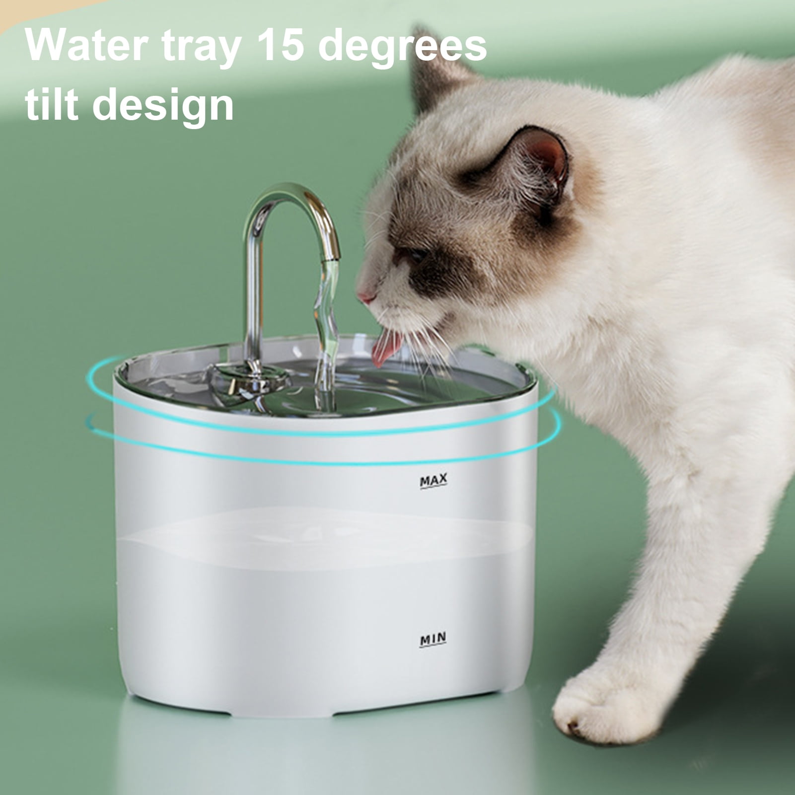 ZenCart 2.2L Cat Water Fountain Quiet Pet Drinking Fountain Automatic ...
