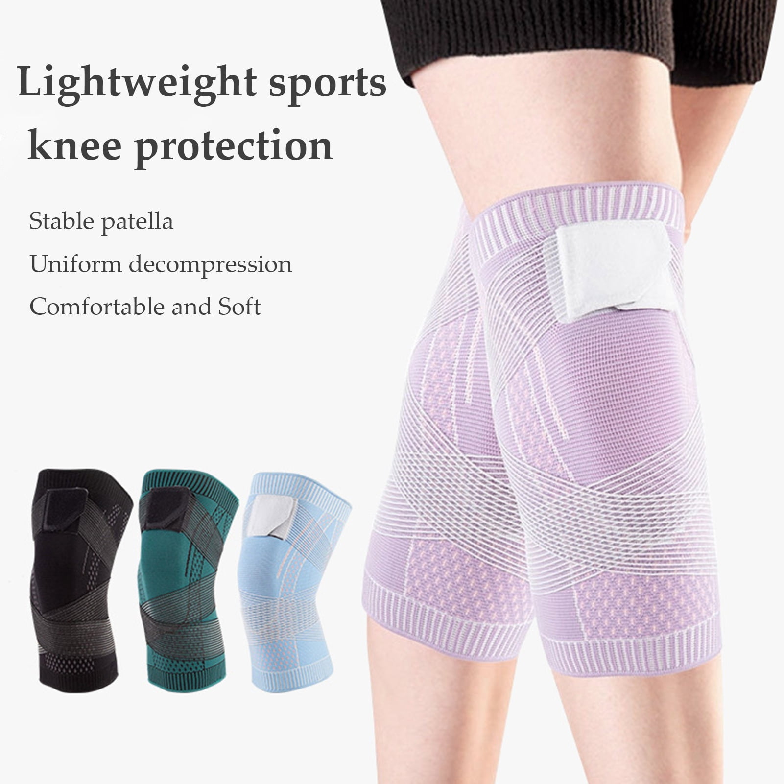 ZenCart 2 Pcs Knee Support Brace for Men Women Adjustable Compression ...