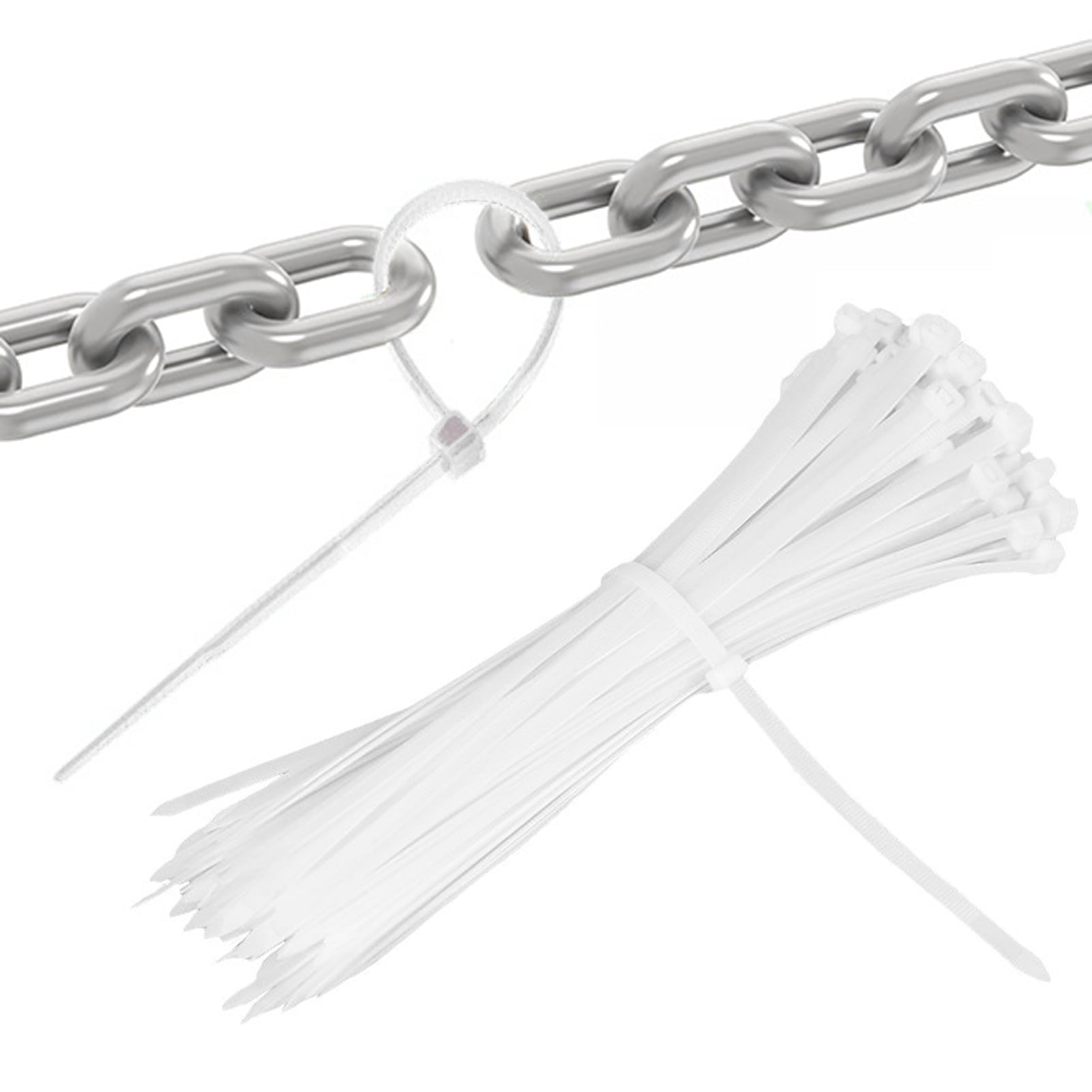 ZenCart 20/50/100Pcs Universal Nylon Cable Tie Buckle Heavy Duty Self ...