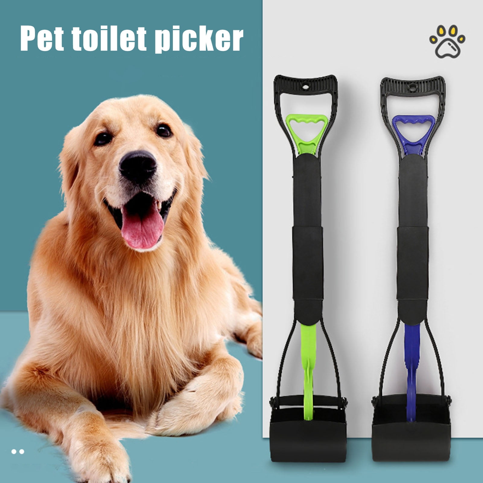 ZenCart 28" Pooper Scooper Long Handle No Touch Waste Pickup Tool for ...