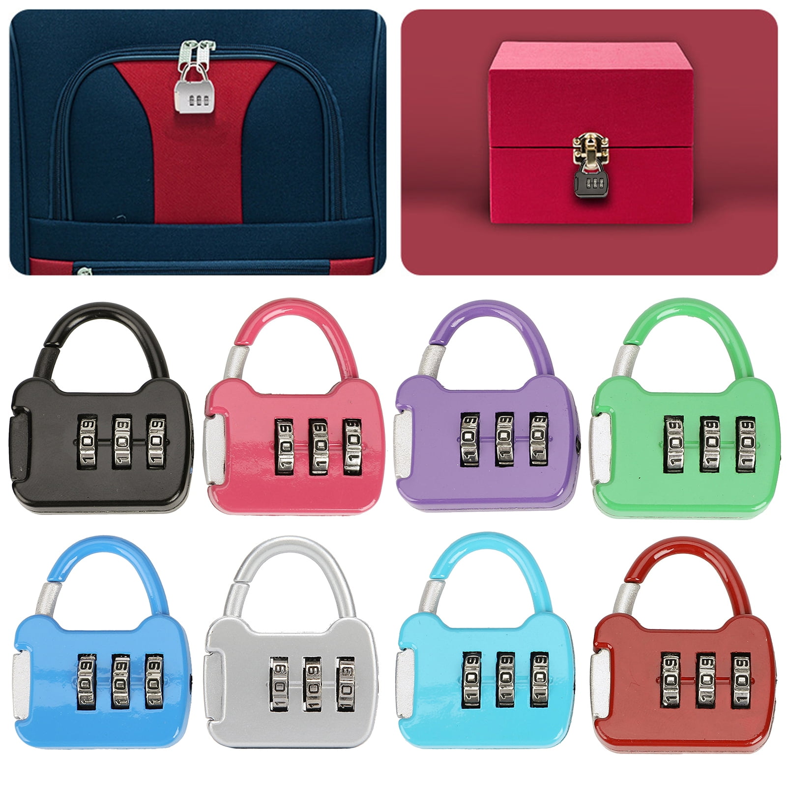 ZenCart 3 Digit Combination Password Lock Easy to Use Multipurpose ...