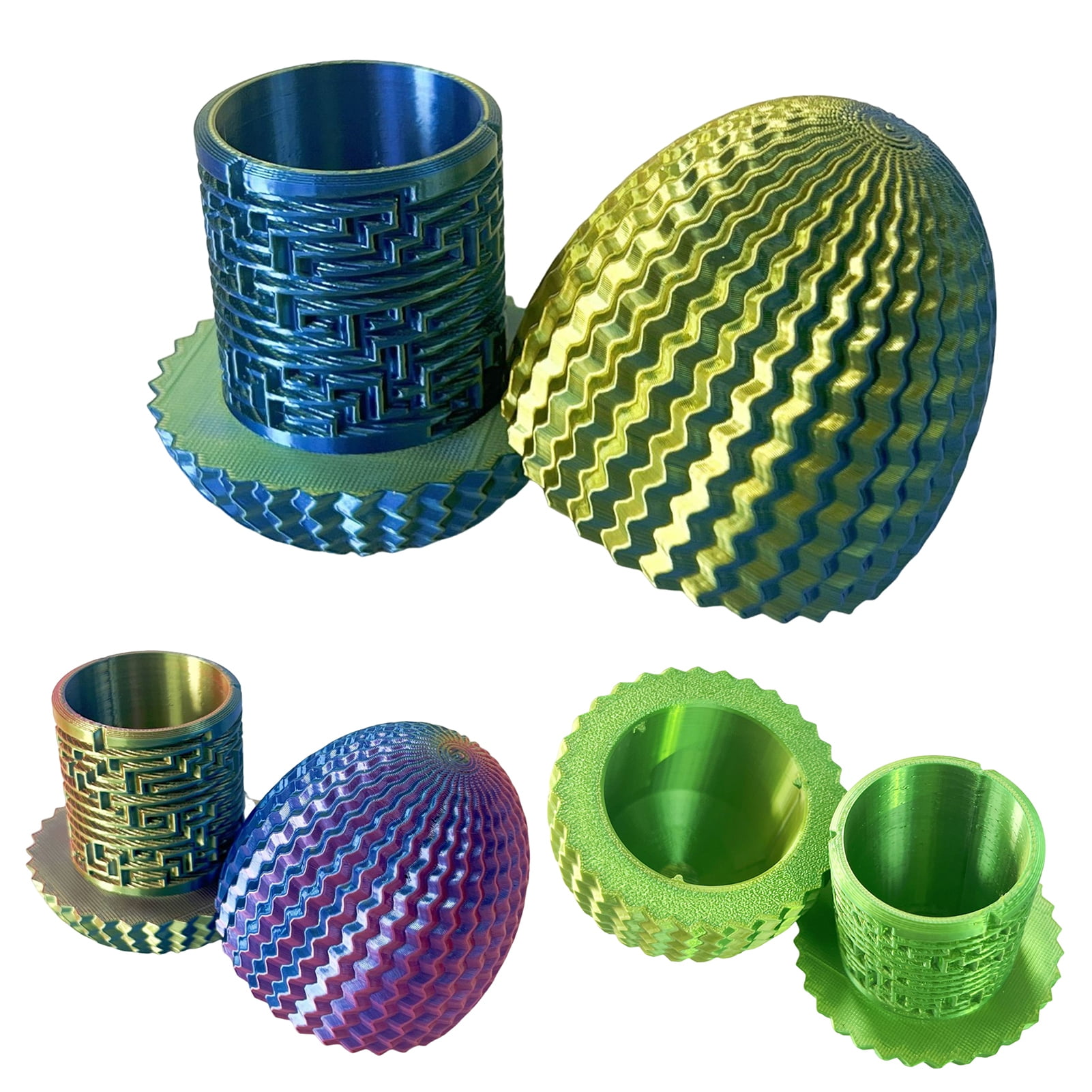 ZenCart 3D Printed Maze Egg Toy Stress Relief Educational Labyrinth Egg ...