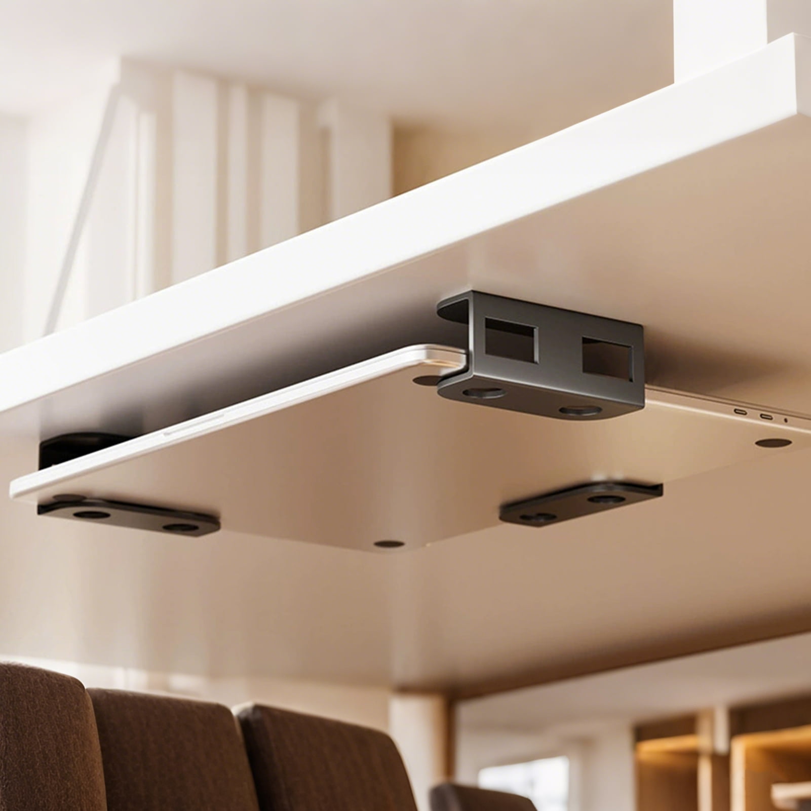 ZenCart 3Pcs Under-Desk Laptop Storage Mount Strong Load-bearing High ...