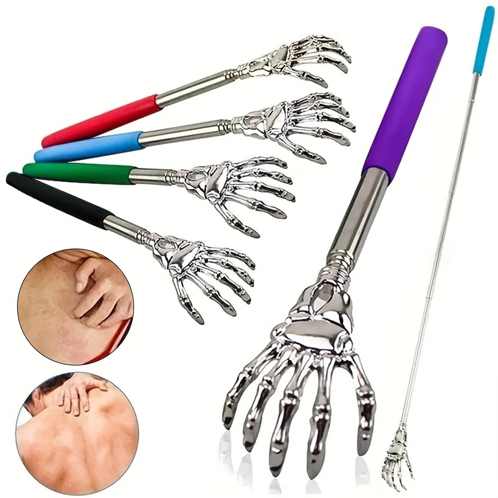 ZenCart 5Pcs Extendable Back Scratcher Heavy Duty Stainless Steel ...