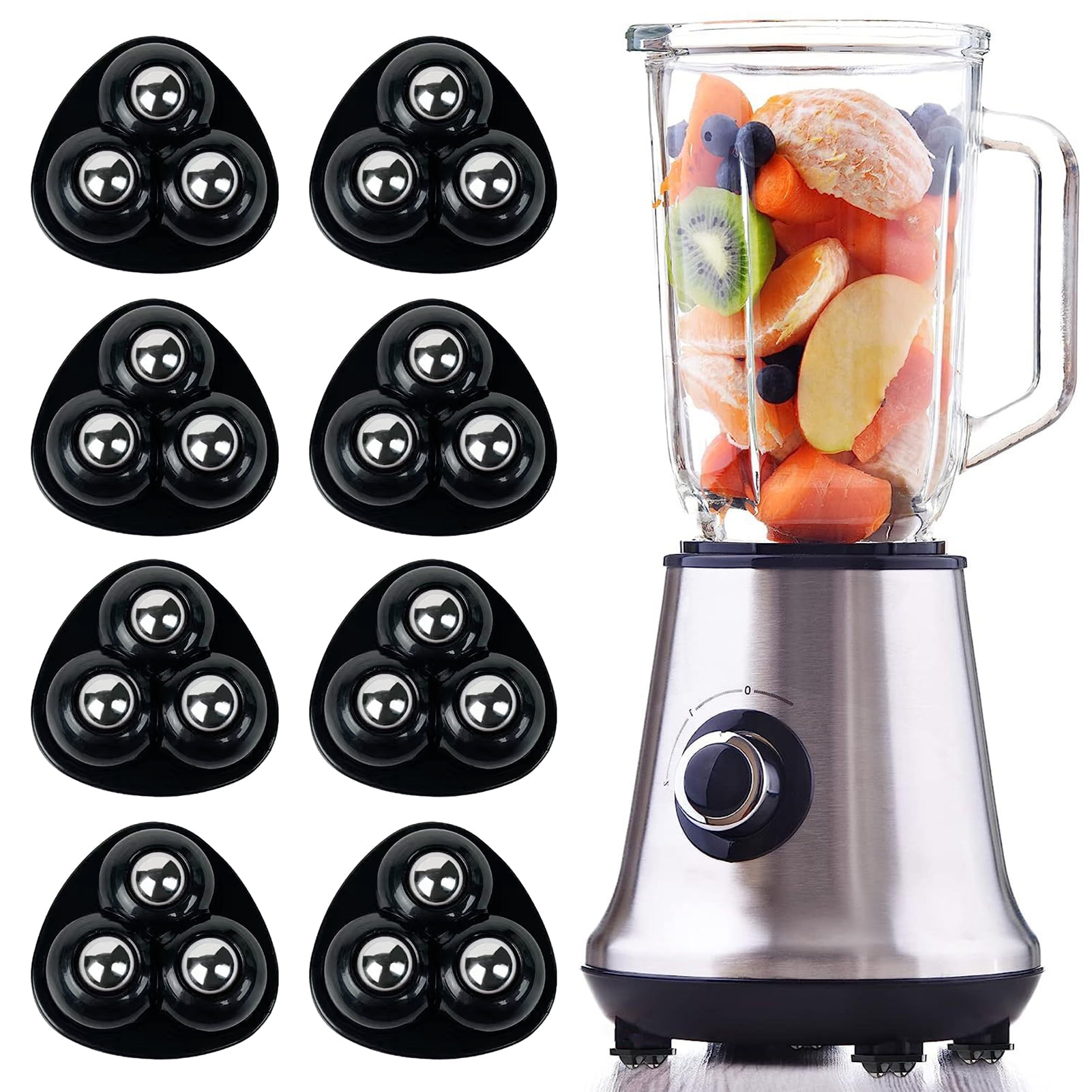 ZenCart 8Pcs Furniture Sliders Caster Wheels Strong Load-bearing Stable ...