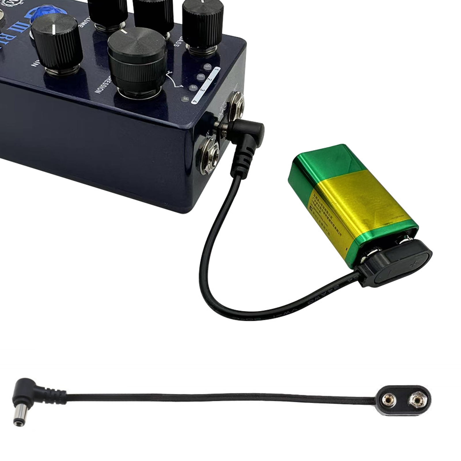 ZenCart 9V Battery Clip Converter Cable 5.5mm 2.1mm Male Connector 9 ...