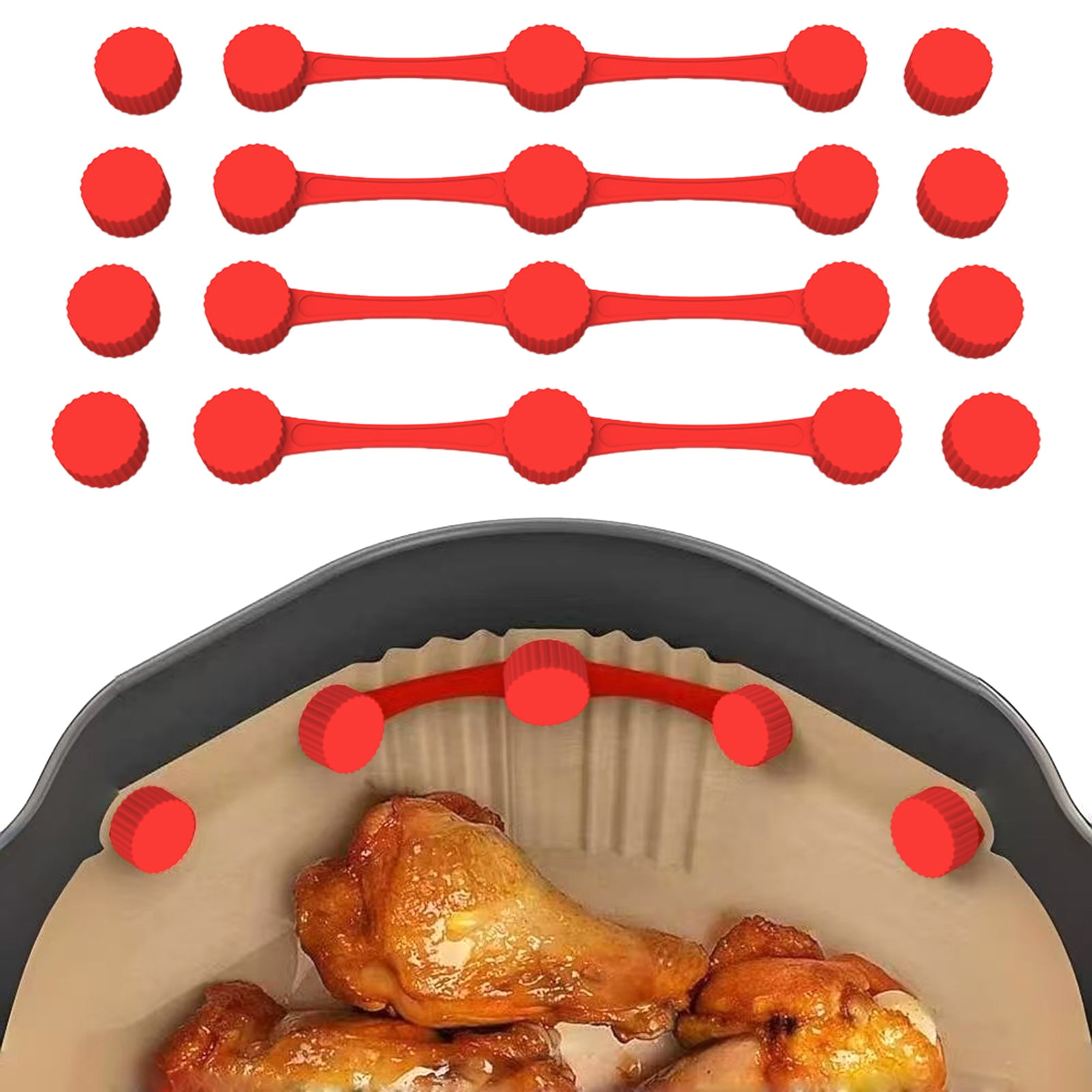 ZenCart Air Fryer Magnet Buckle for Parchment Paper Food Grade Silicone ...