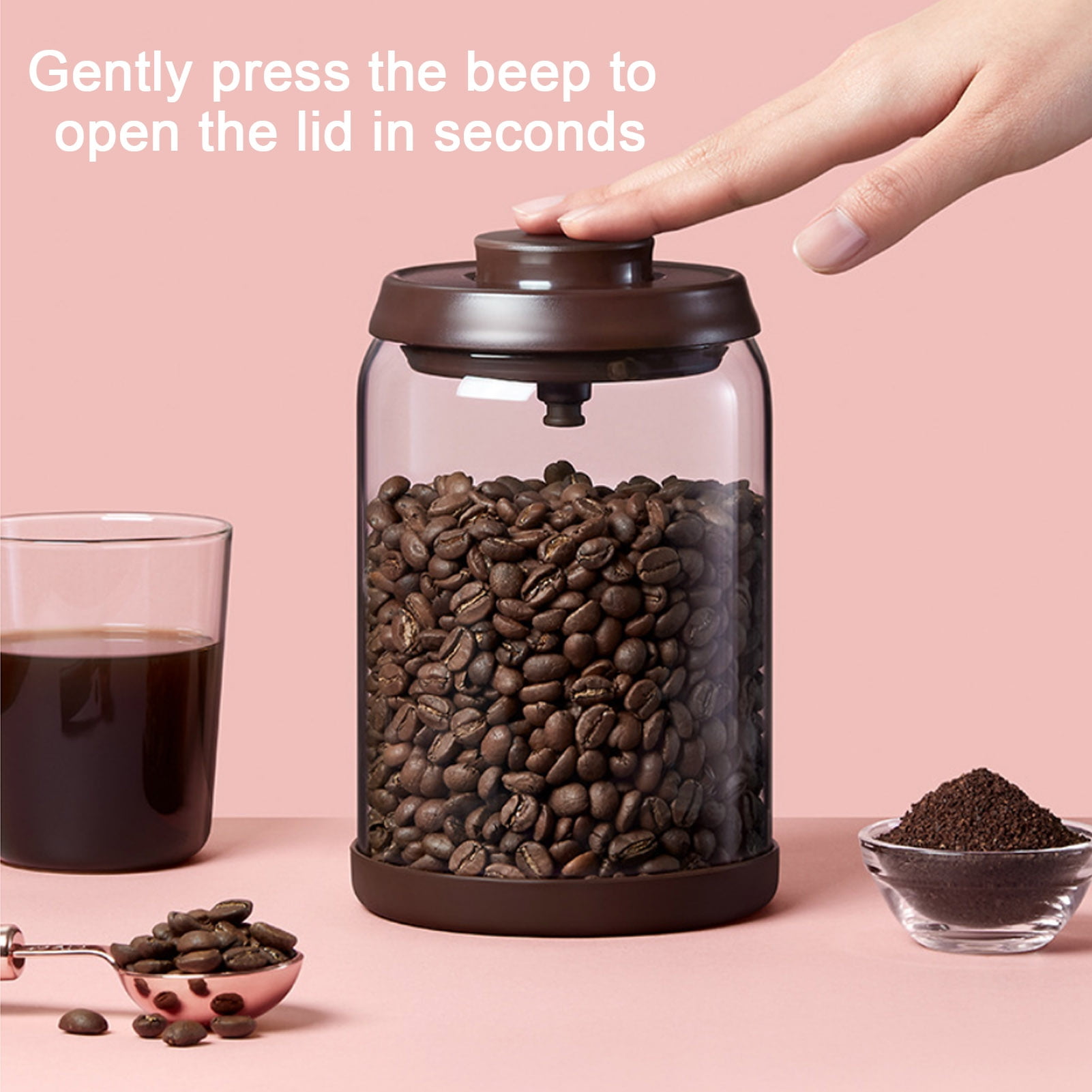 ZenCart Airtight Coffee Canister Storage Jar Large Capacity BPA Free UV ...