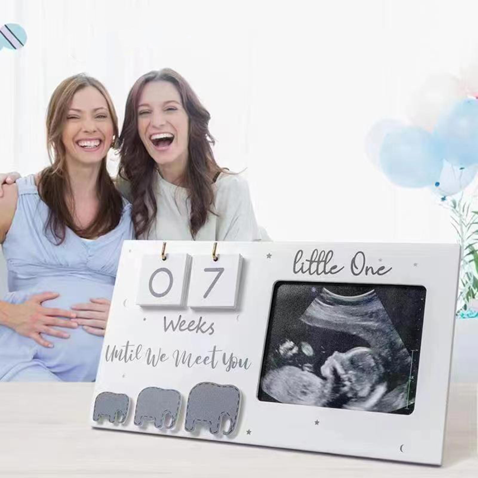 ZenCart Baby Sonogram Picture Frame Wooden Ultrasound Photo Frame with ...