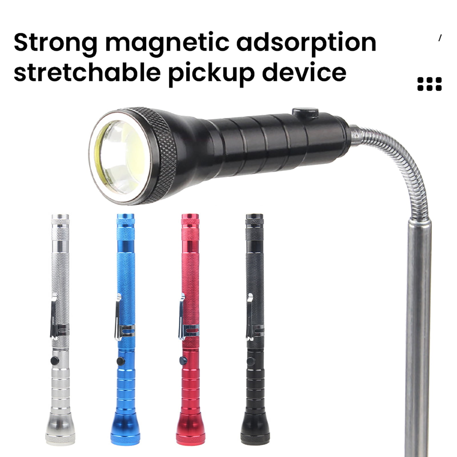 ZenCart COB Flashlight with Telescoping Magnetic Pickup Tool Outdoor ...