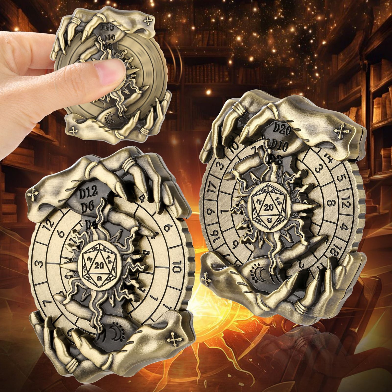 ZenCart DND Dice Spinner Shadow Claws Roulette Alloy Spinner Dragon ...