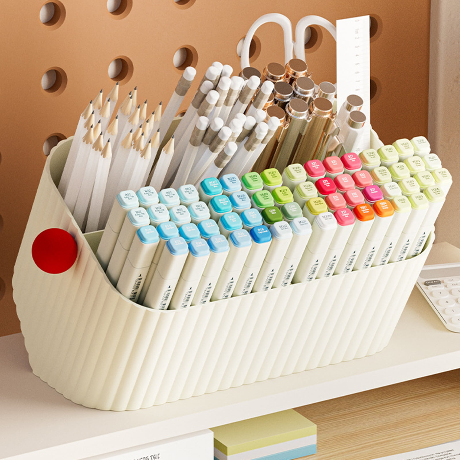 ZenCart Desktop Pens Organizer 8 Compartments Angled Pen Holder Desk ...