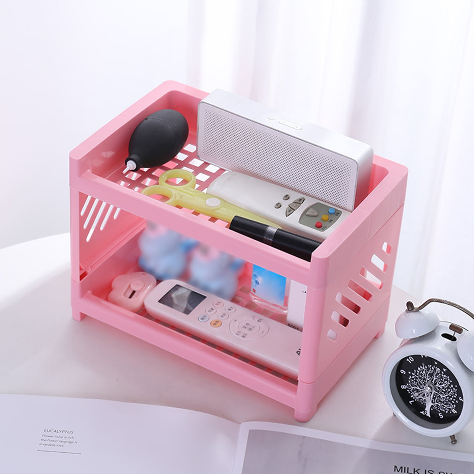 ZenCart Desktop Rack Space-saving Double Layer PP Multi-function ...