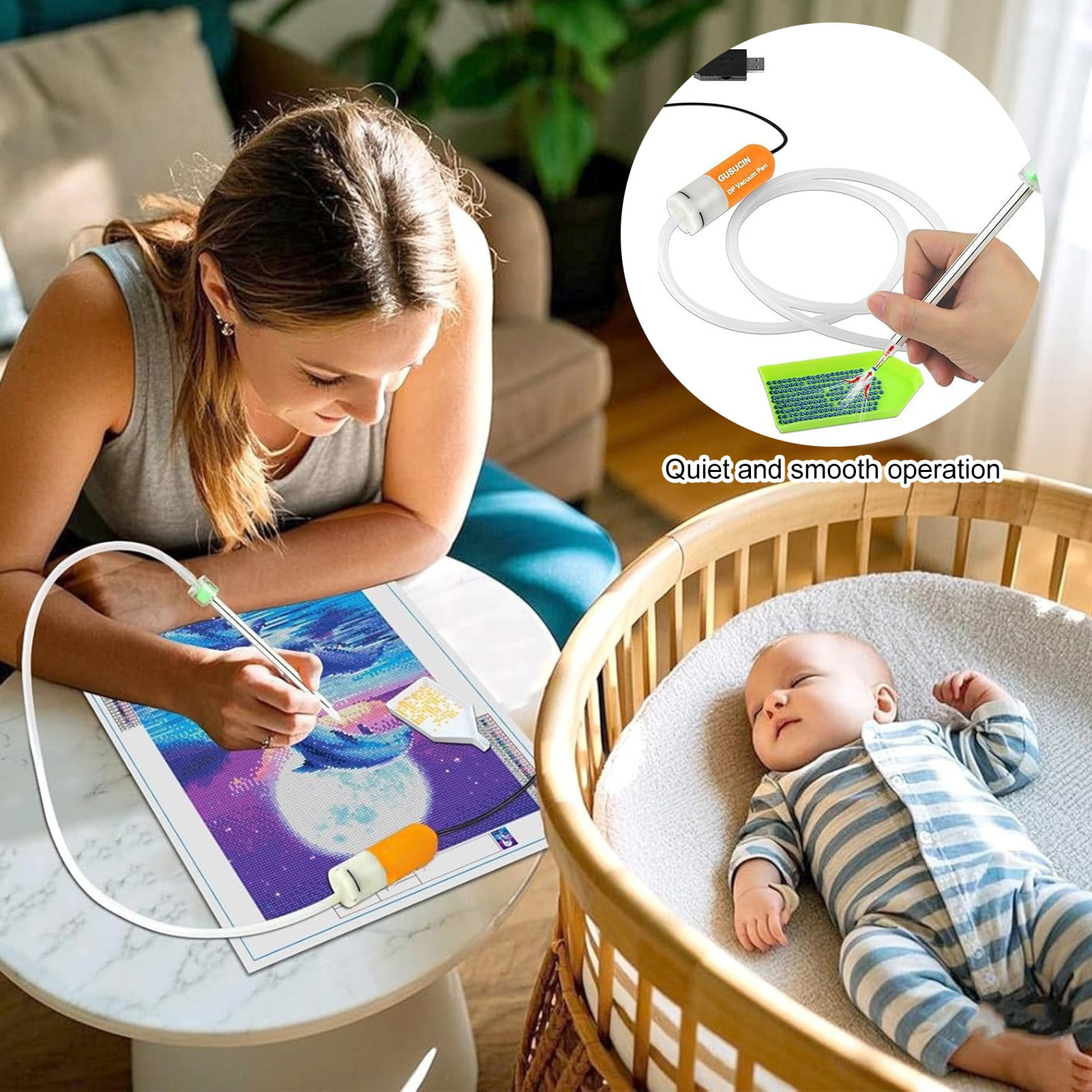 ZenCart Diamond Art Vacuum Pen USB-Powered Diamond Art Pen Wax-free ...