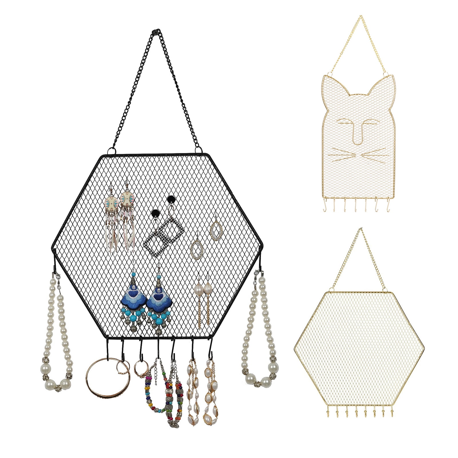 ZenCart Earring Wall Holder Wall Mounted Jewelry Organizer Easy to ...