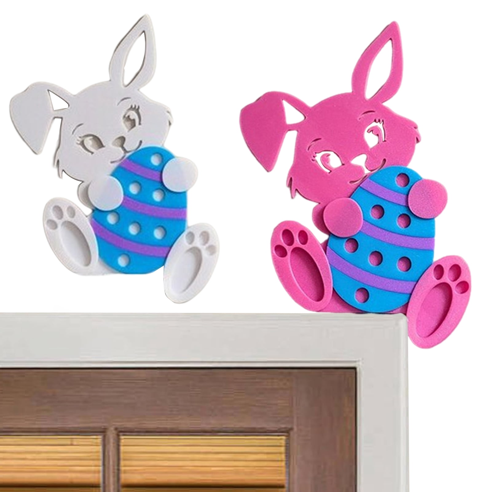 ZenCart Easter Bunny Door Topper Wooden Rabbit And Egg Door Corner ...