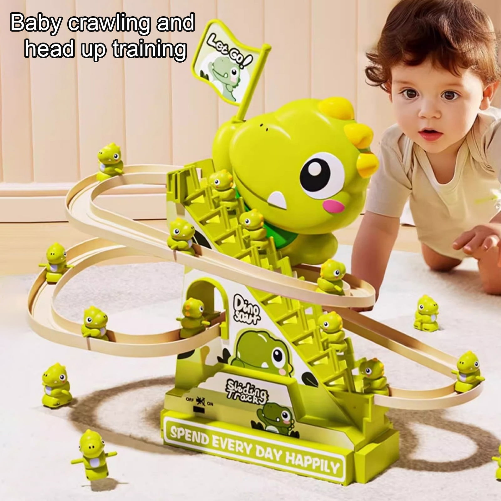 ZenCart Electric Animal Climbing Slide Toy with LED Light Music Kids ...