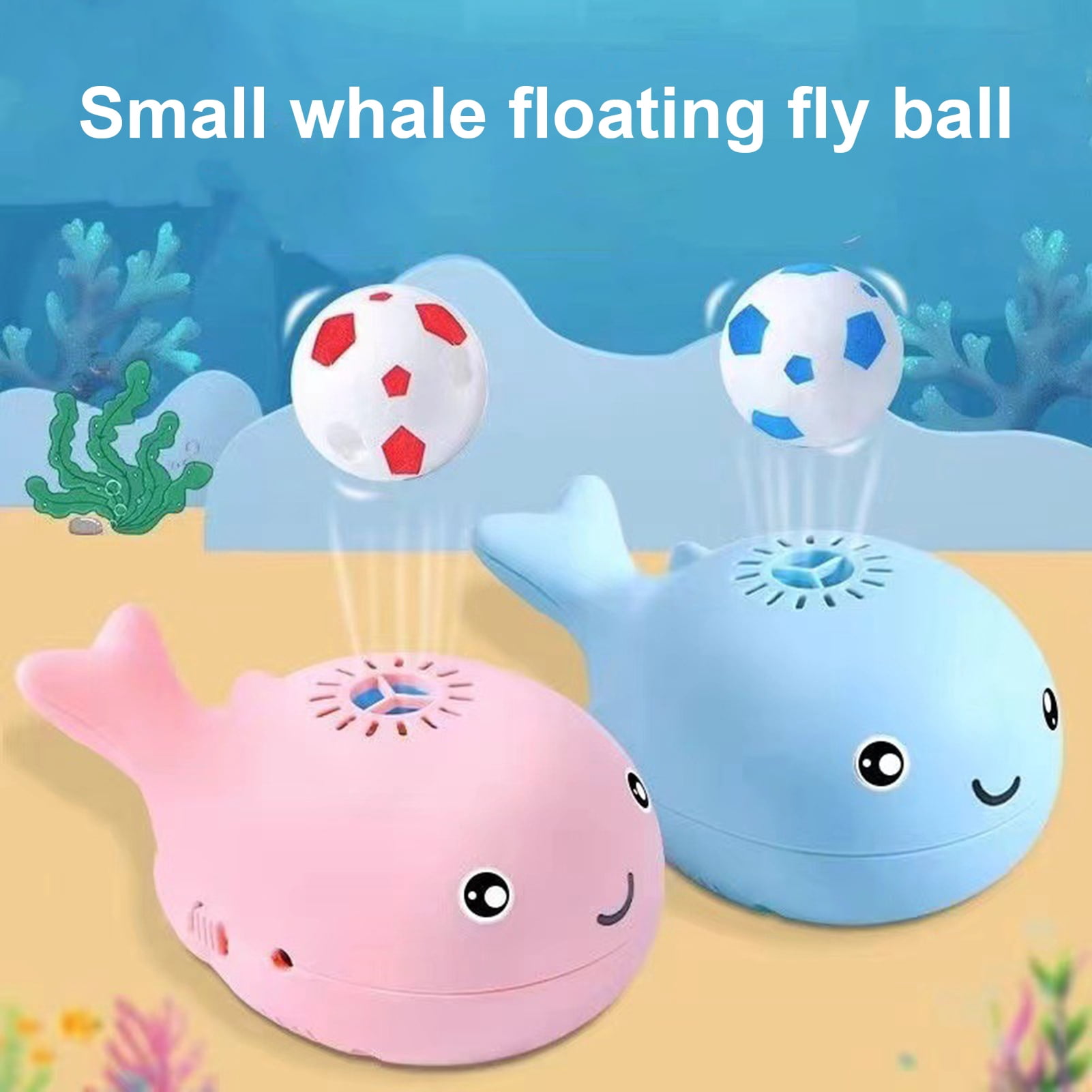 ZenCart Electric Blowing Ball Whale Toy with 2/4/6 Balls USB ...