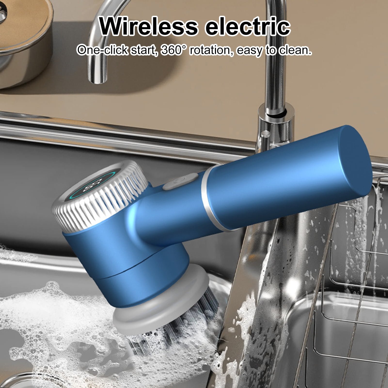 ZenCart Electric Cleaning Brush 360 Degree Rotating Powerful Cleaning Multifunctional Electric ...