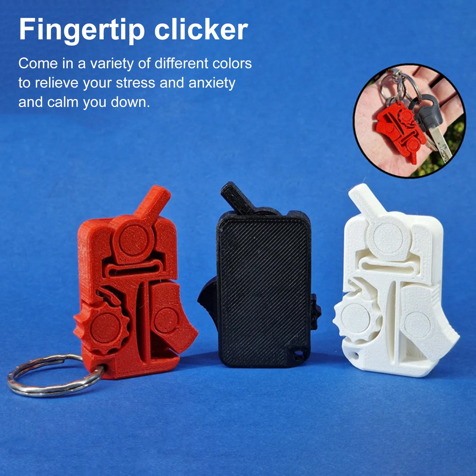 ZenCart Fingertip Clicker Silent Clicker Stress Relief Toy Fidget ...