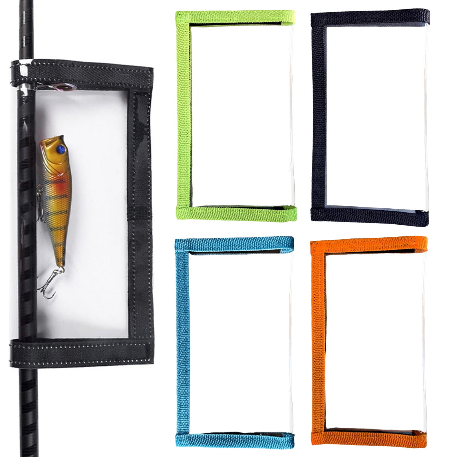 ZenCart Fishing Lure Wrap Clear PVC Fishing Rod Hook Cover Fastener ...