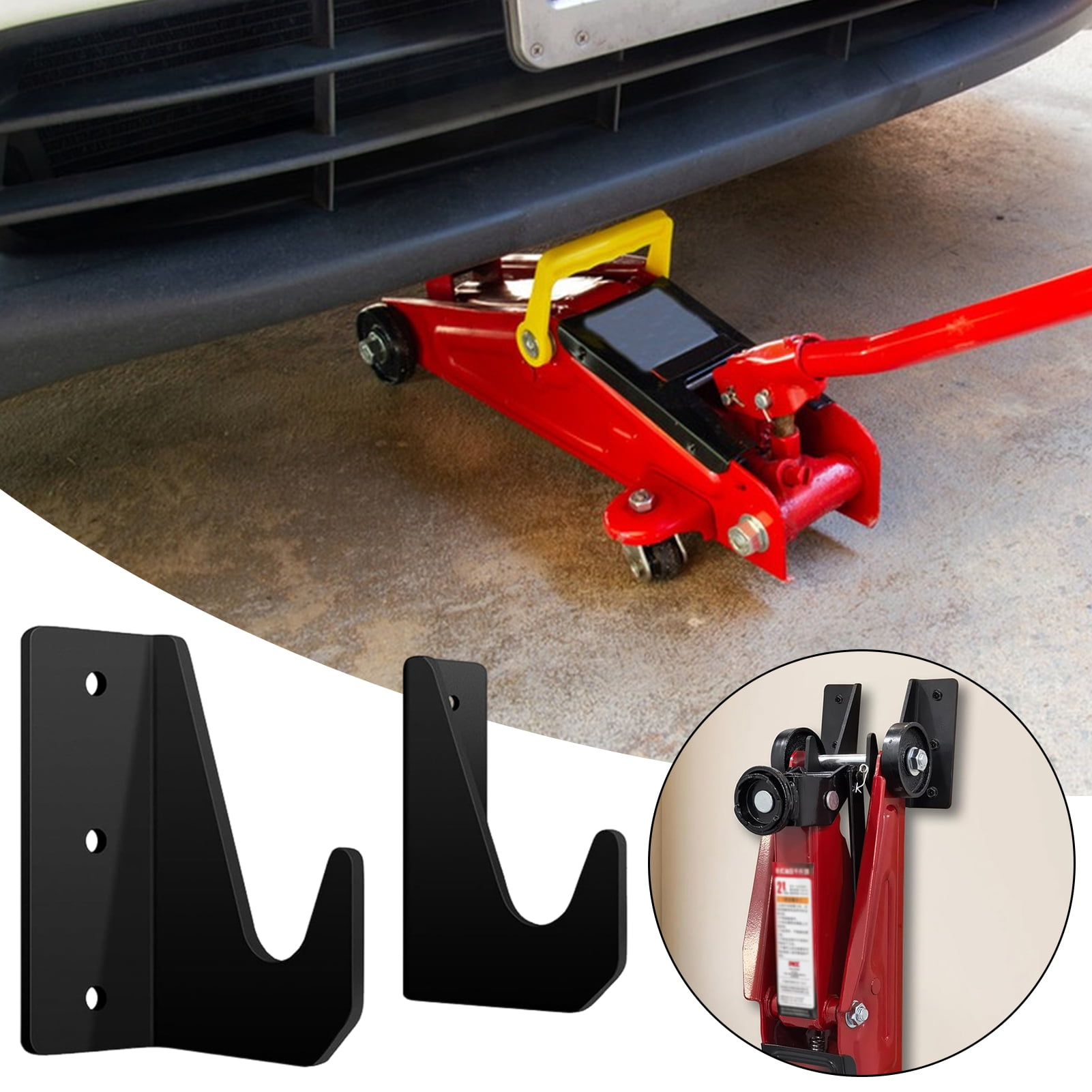 ZenCart Floor Jack Stand Holder Wall Mount Organizer Strong Load ...