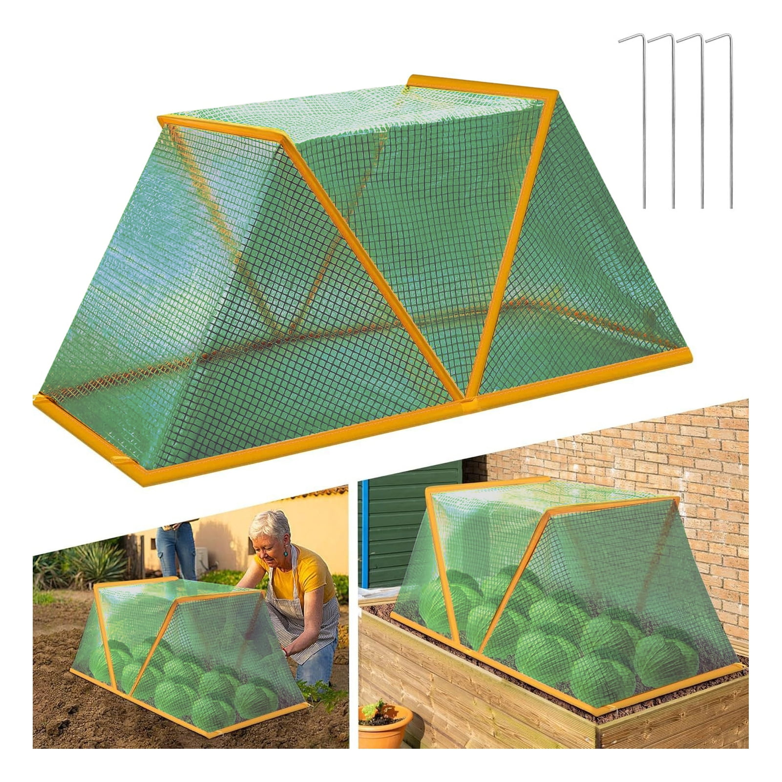ZenCart Garden Row Accelerator Plant Tent Foldable Plant Net Cage ...