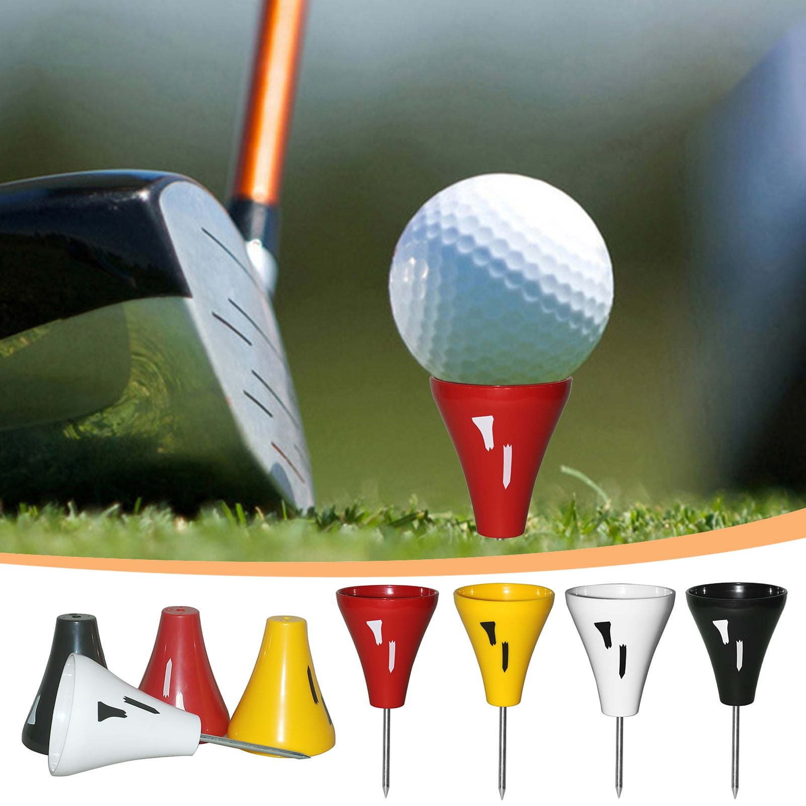 ZenCart Golf Tee Holder with Metal Stake Heavy Duty Weather-proof Golf ...