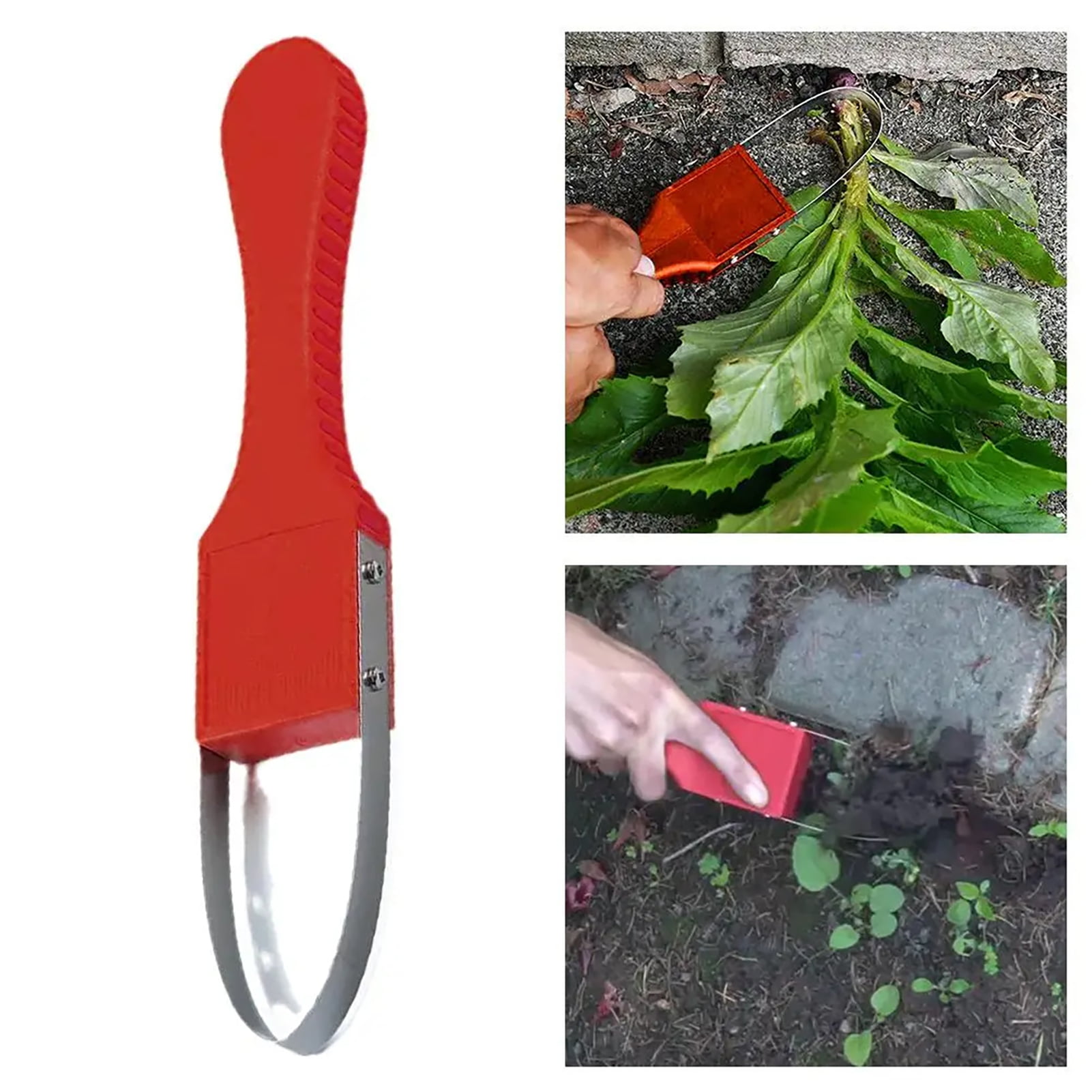 ZenCart Handheld Loop Weeder Stainless Steel Weed Cutter with T-Handle ...