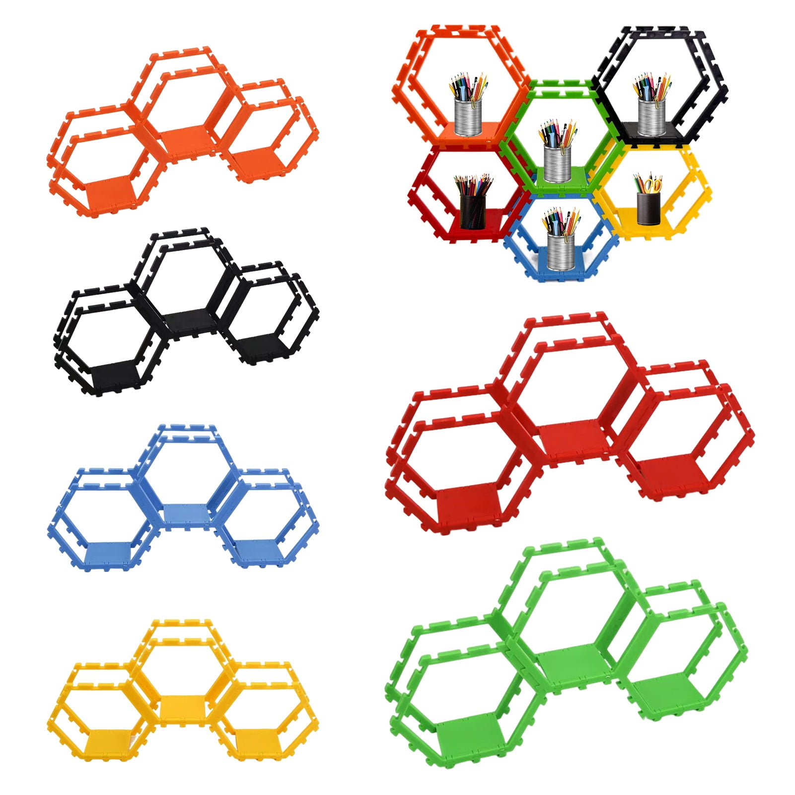 ZenCart Honeycomb Display Shelf Hexagon Floating Shelves for ...